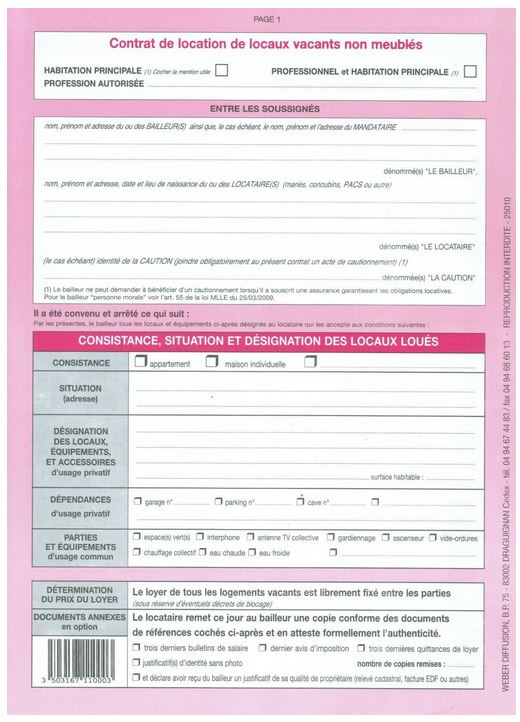 Contrat De Location Maison Individuelle | Ventana Blog